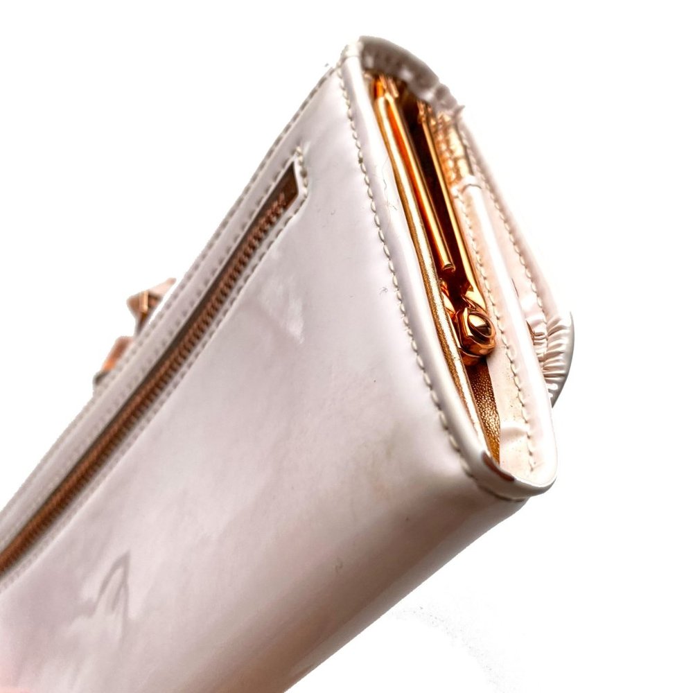 Ted Baker Pink Patent Leather Crystal Gem Wallet - Gem